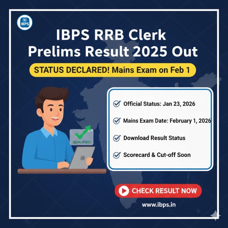 IBPS RRB Clerk (Office Assistant) Prelims Result 2025 Out: Download ...